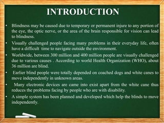 Smart walking Stick for blinds | PPTX | Computer Peripherals | Computing