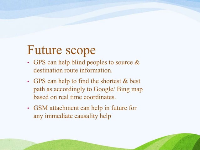 Smart Blind Stick for Blind Peoples | PPTX | Auto Navigation Systems ...