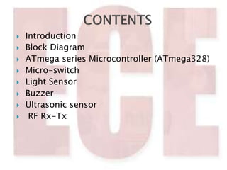 Blind stick module. | PPT