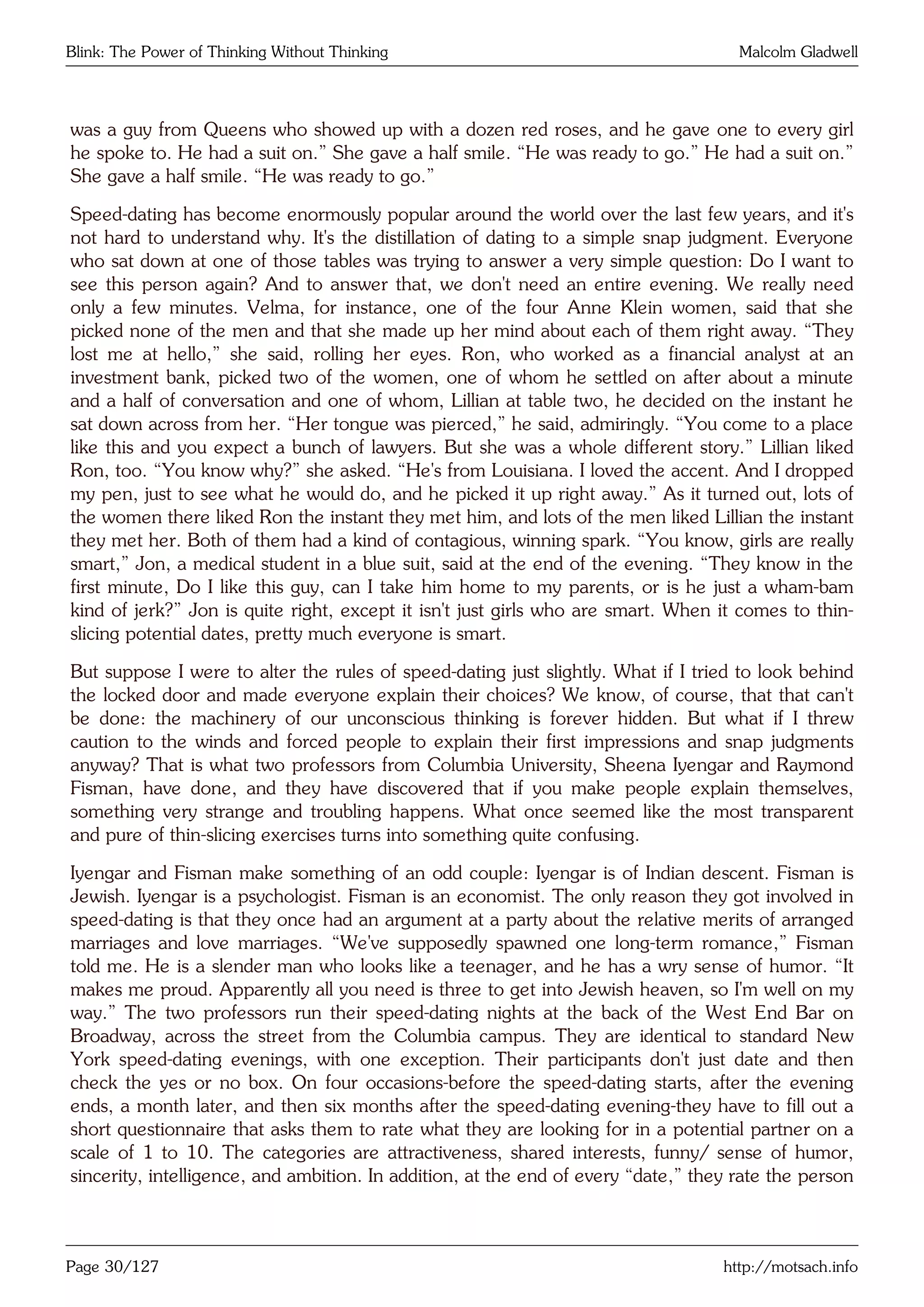 Blink Malcolm gladwell book | PDF