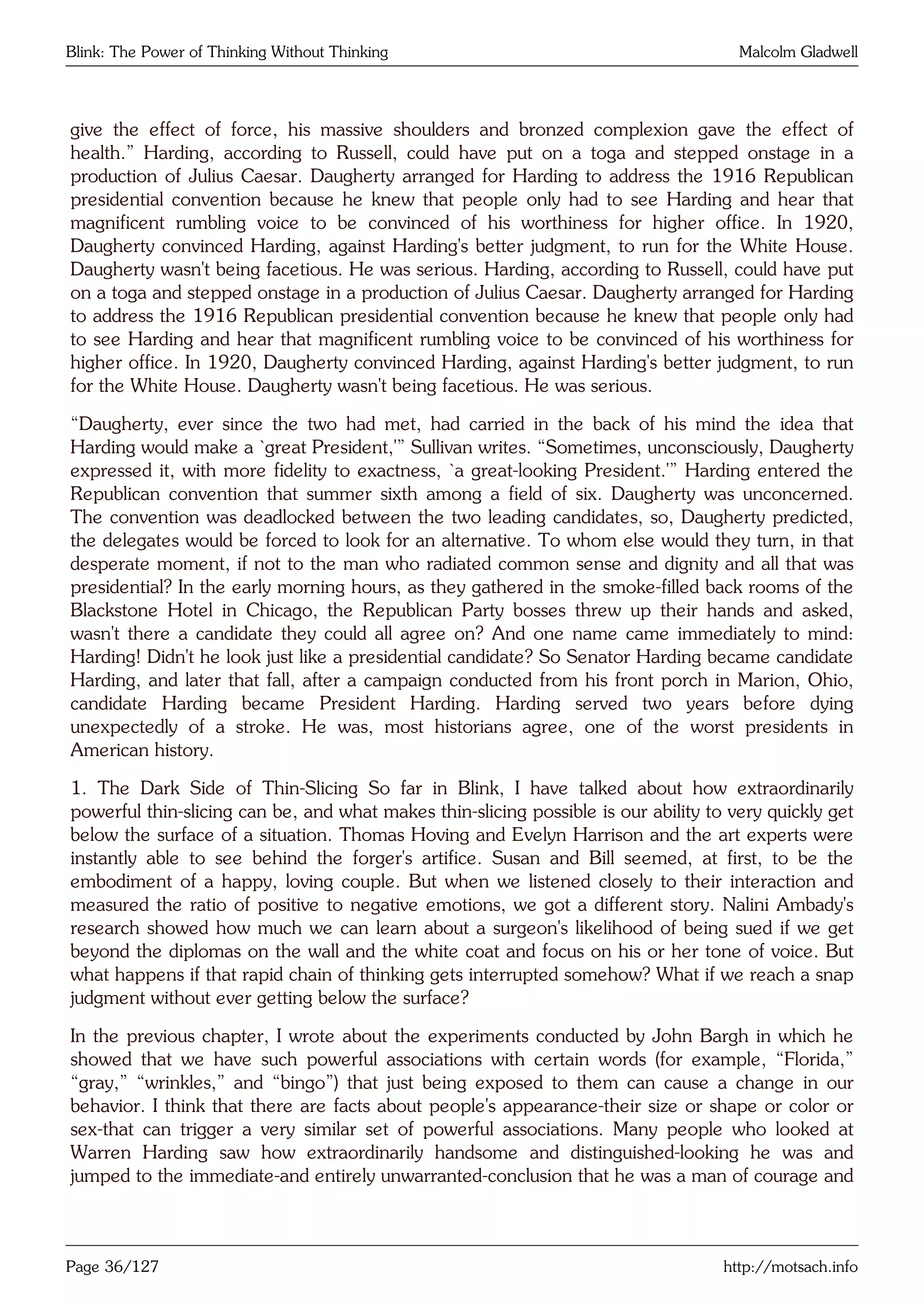 Blink Malcolm gladwell book | PDF