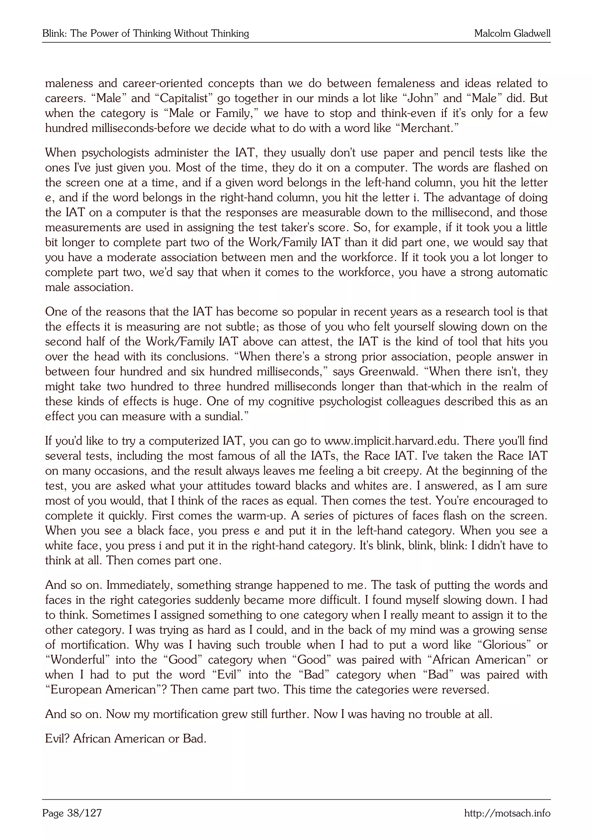 Blink Malcolm gladwell book | PDF