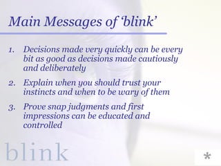 Blink | PPT | Science