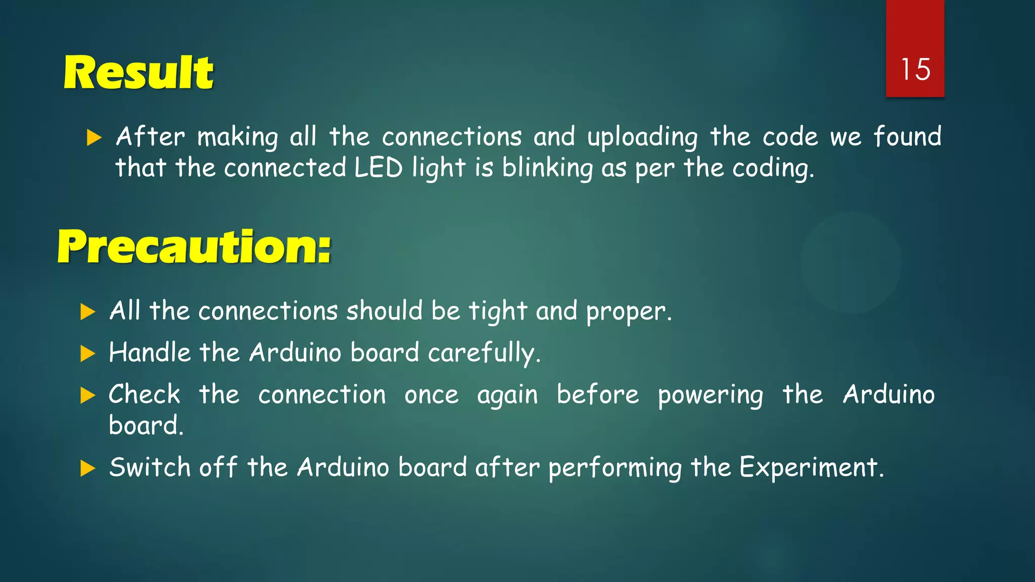 Blinking a Single LED | PDF