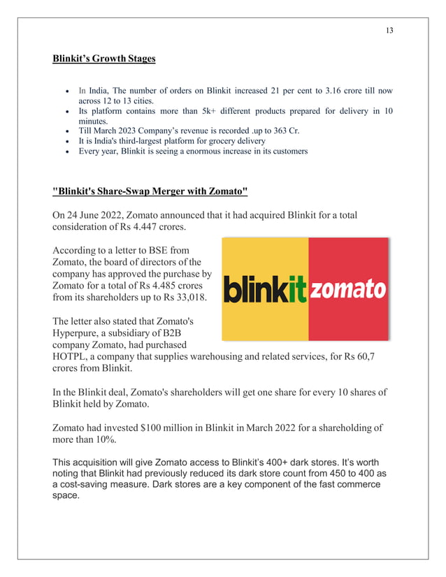 Blinkit Marketing Case Study | PPTX | Grocery Shopping | Shopping