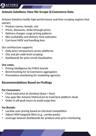 Blinkit vs Instamart Pricing in Tier-1 & Tier-2.pptx