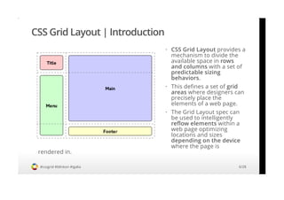 CSS Grid Layout. Specification overview. Implementation status and roadmap (BlinkOn 2 2014) | PPT