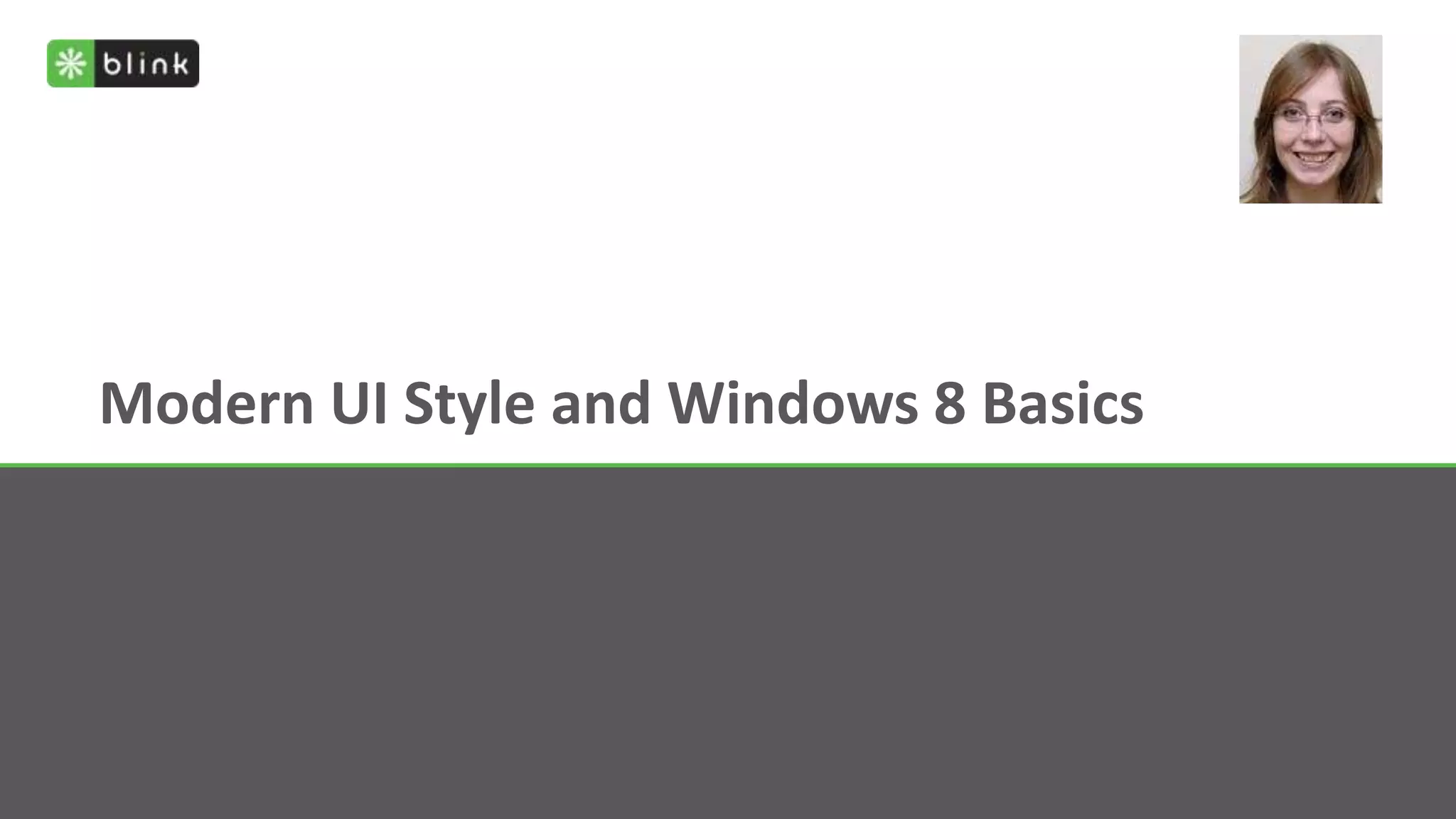 Introduction to Designing Windows 8 Apps | PPT