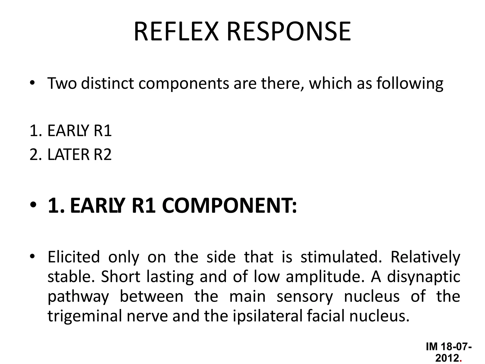 blink reflex nerve conduction velocity test | PPTX