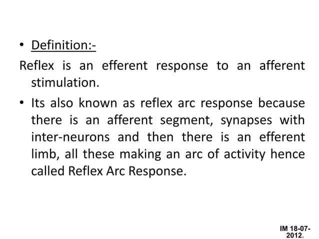 Blink reflex | PPTX | Brain and Nervous System Disorders | Diseases and ...