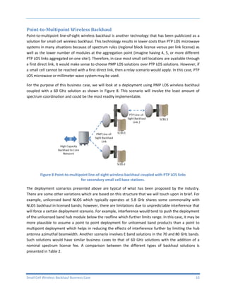 Small Cell Wireless Backhaul Business Case | PDF