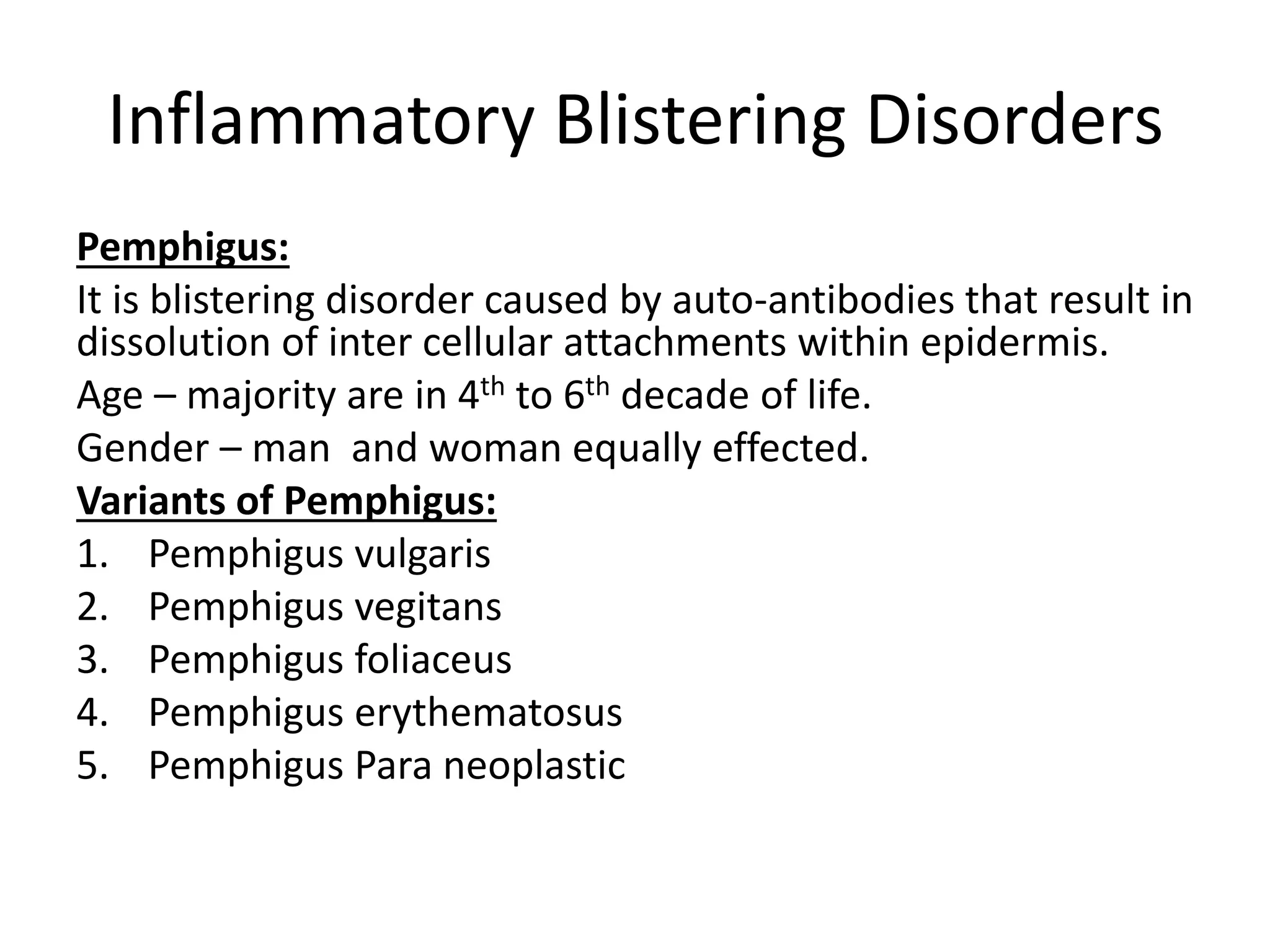 Blistering Bullous Disease by dr shahida kashif | PPTX