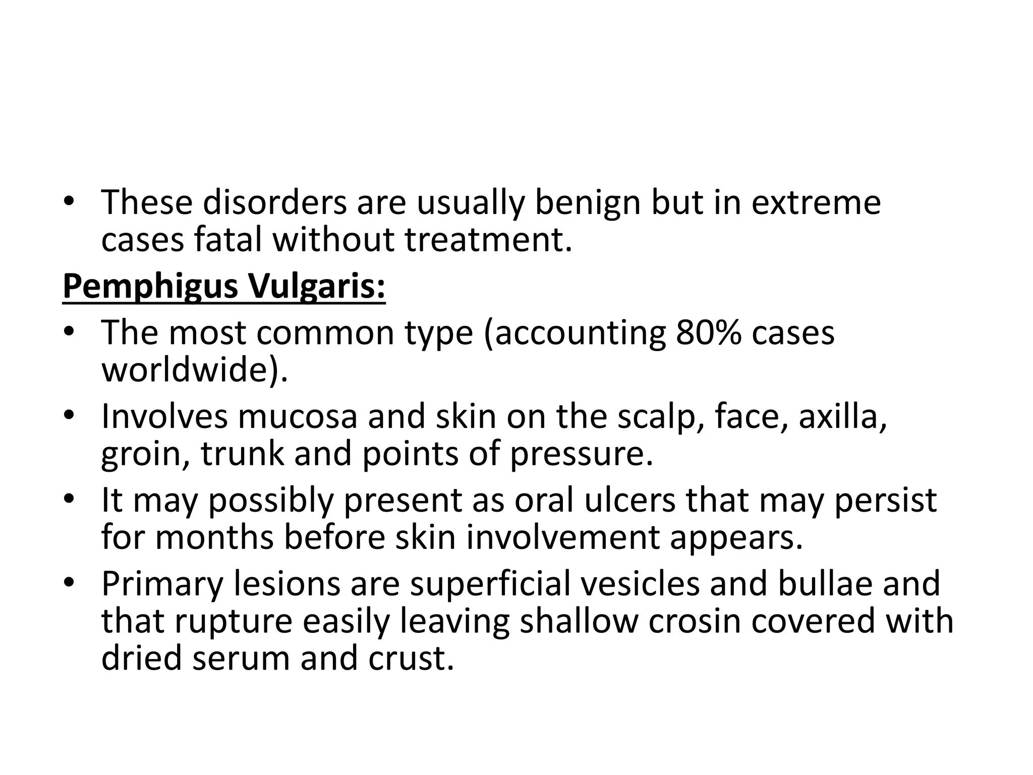 Blistering Bullous Disease by dr shahida kashif | PPTX