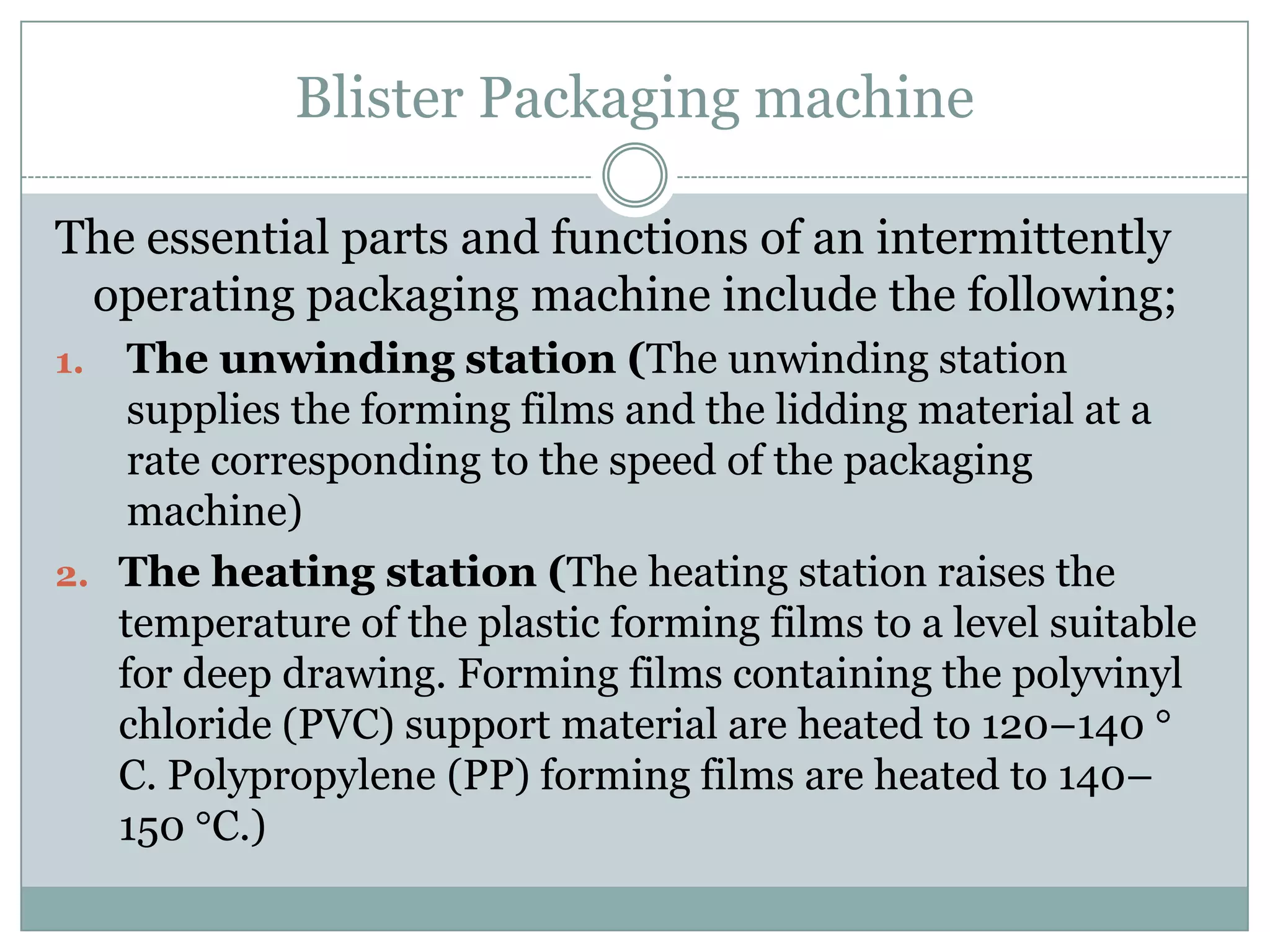 Blister packing | PPTX