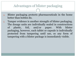 Blister packaging ppt store