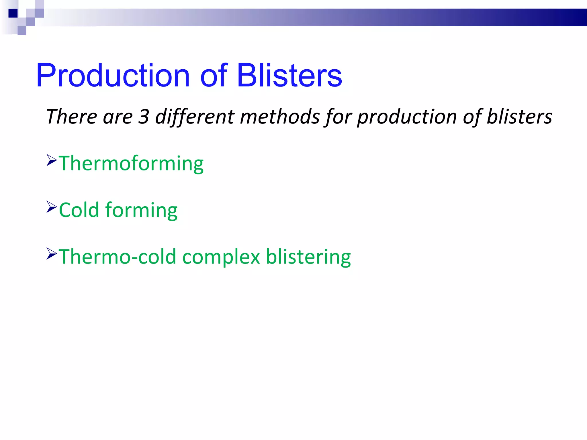Blister & strip packaging | PPT