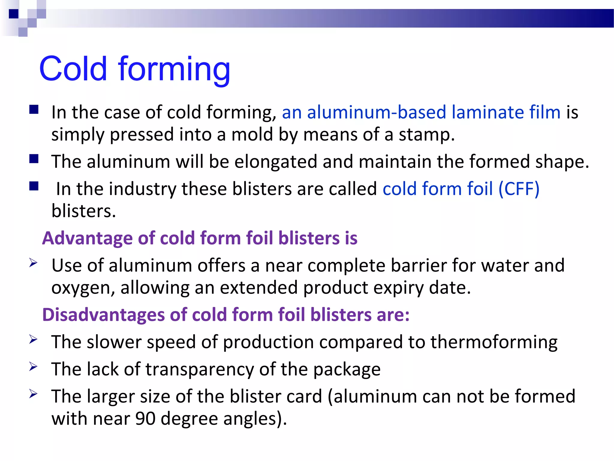 Blister & strip packaging | PPT
