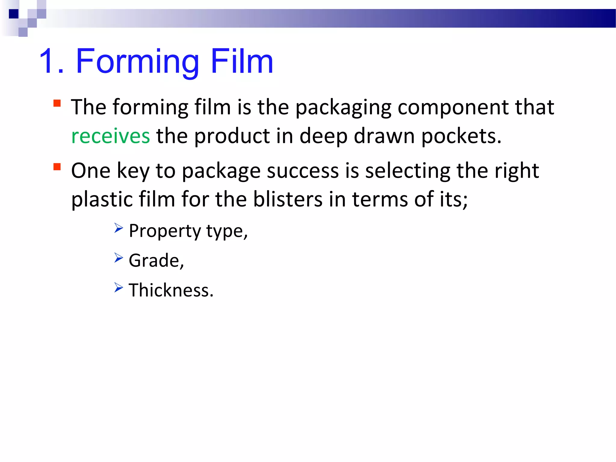 Blister & strip packaging | PPT