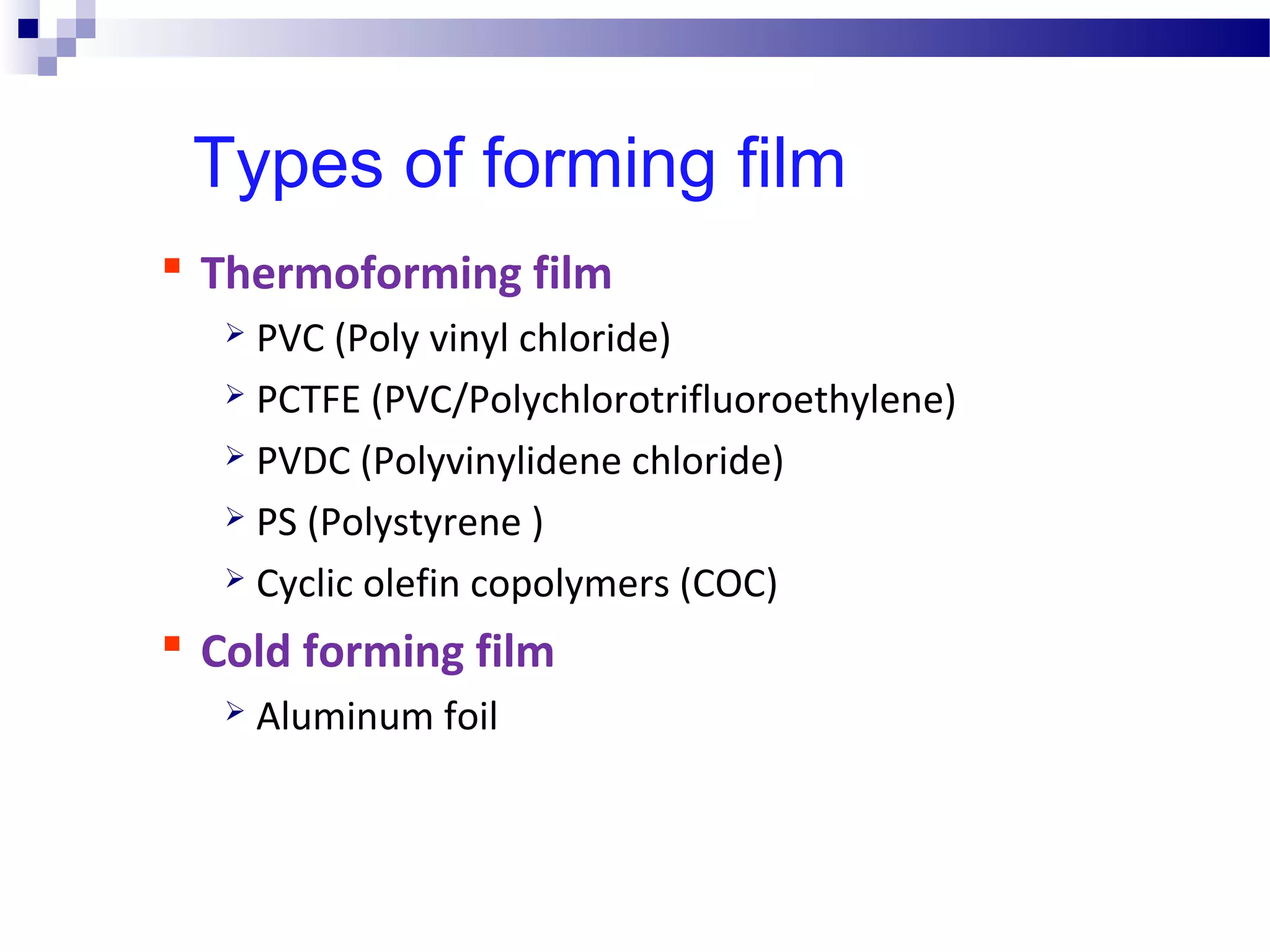 Blister & strip packaging | PPT