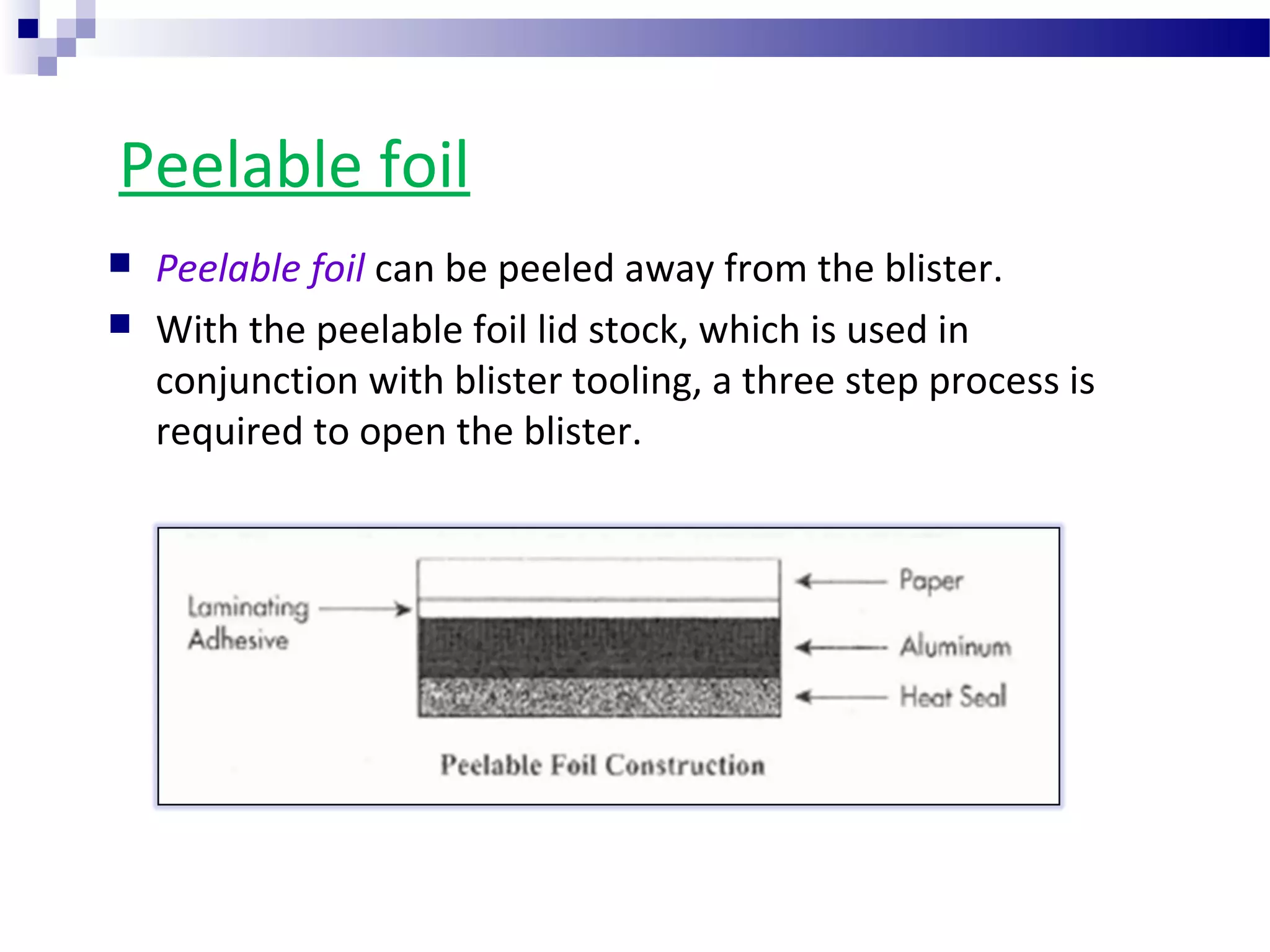 Blister & strip packaging | PPT