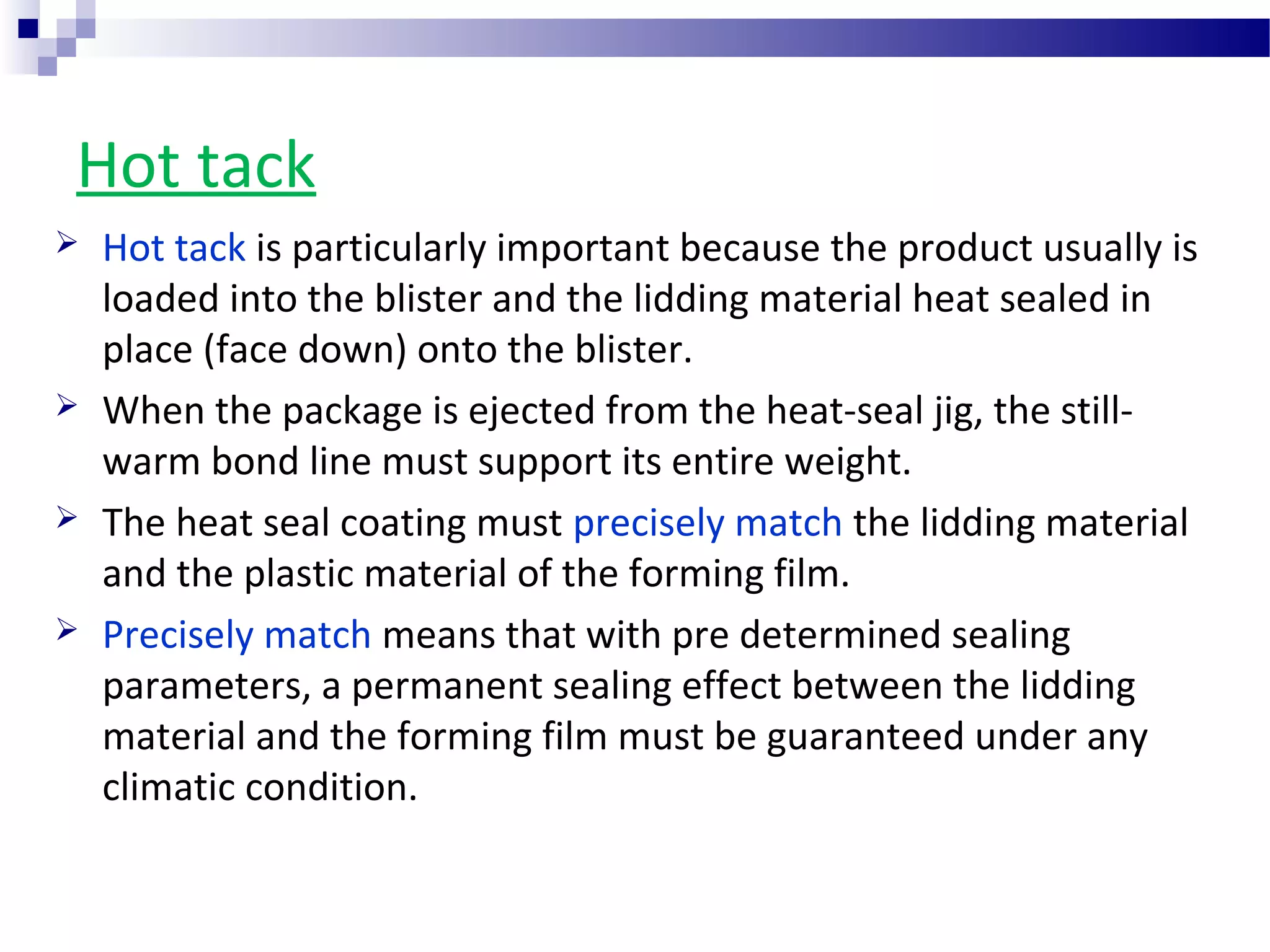 Blister & strip packaging | PPT