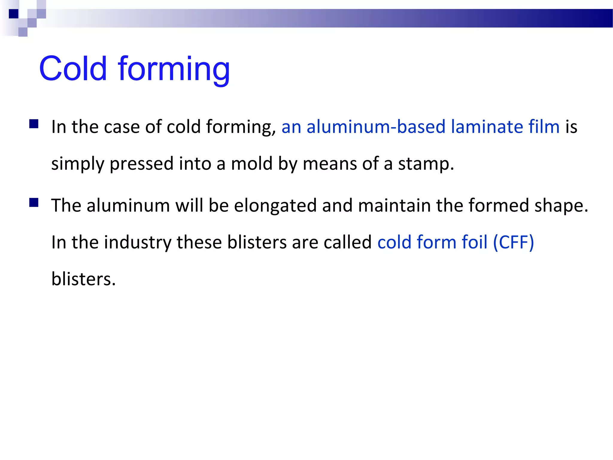 Blister & strip packaging | PPT
