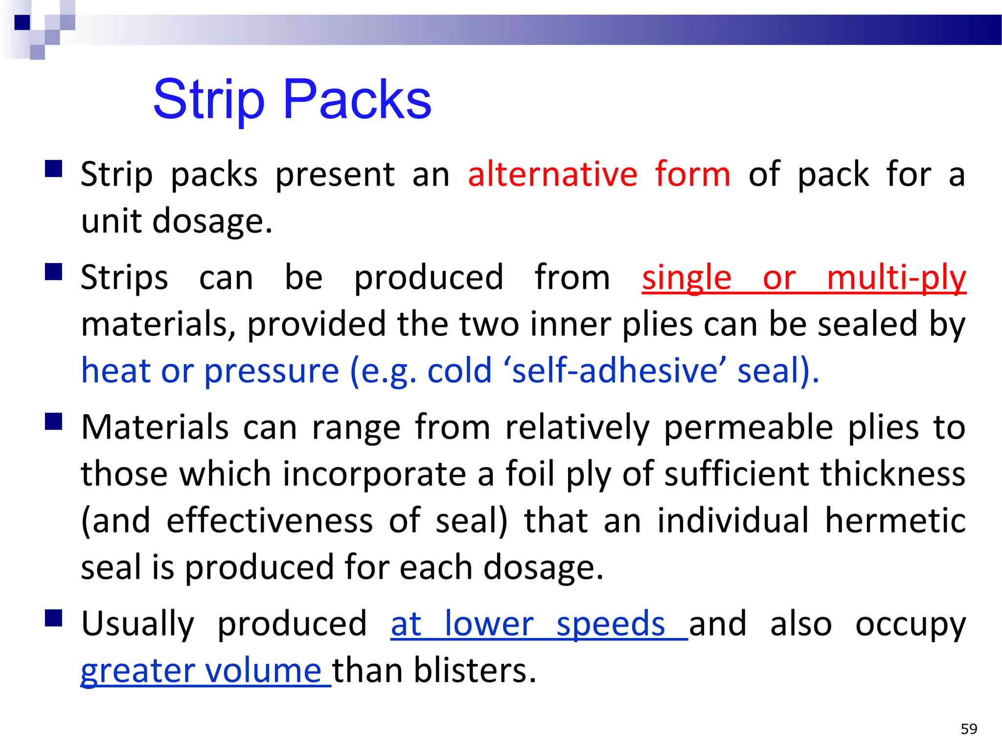 Blister & strip packaging | PPT