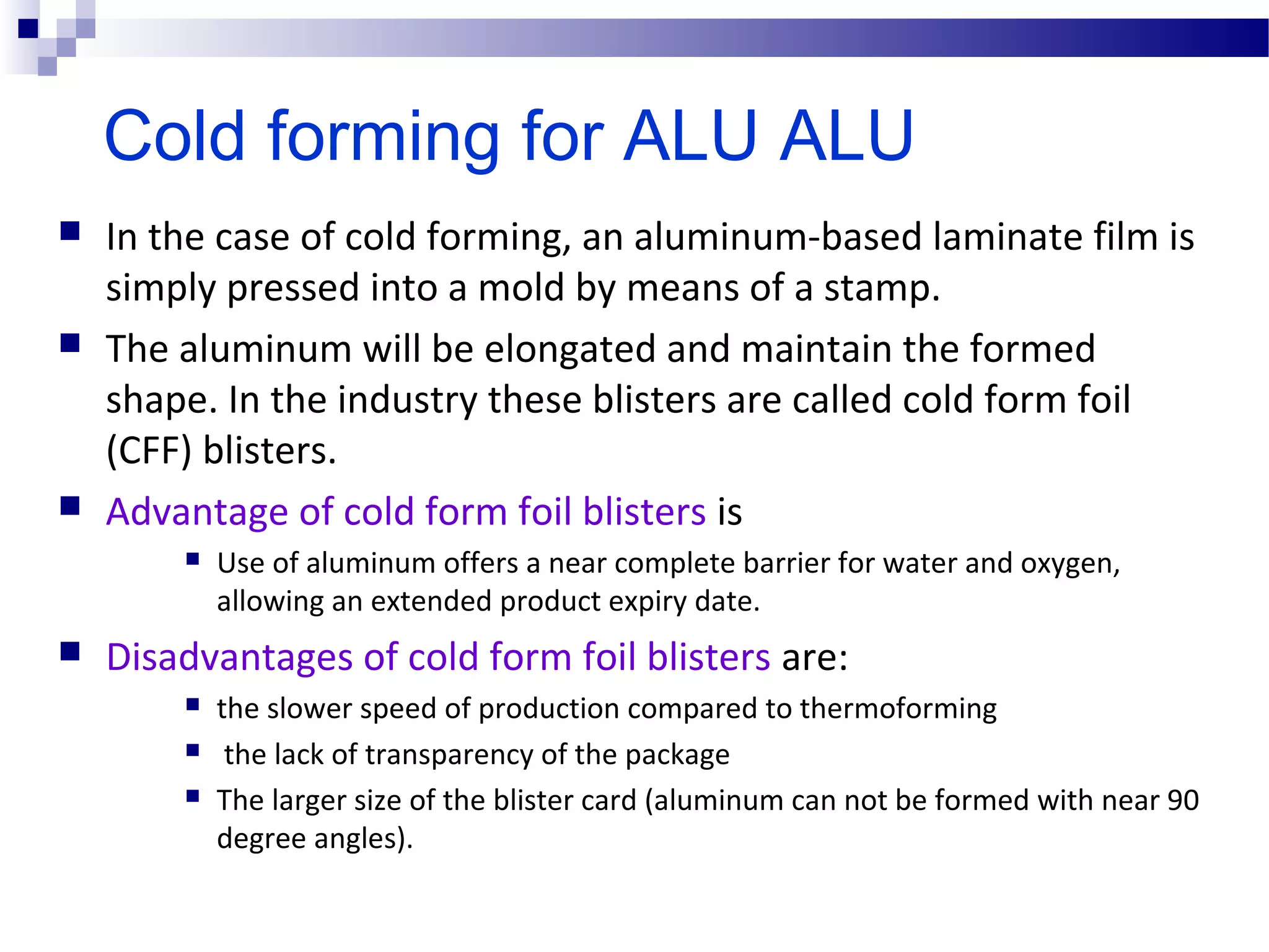 Blister & strip packaging | PPT