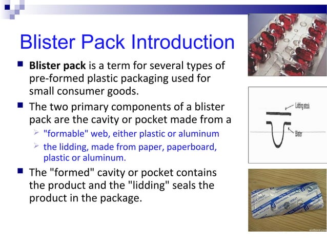 Blister & strip packaging | PPT