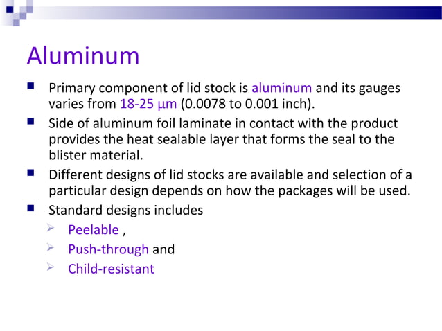 Blister & strip packaging | PPT