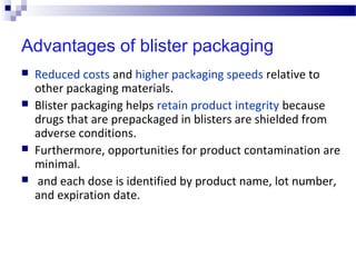 Blister strip packaging PPT