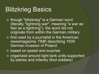 Blitzkrieg | PPTX