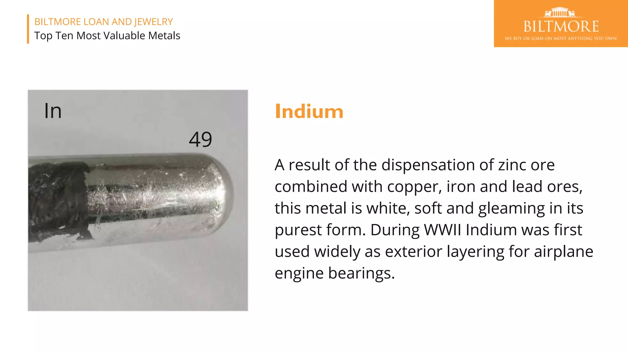 Top Ten Most Valuable Metals | PPTX