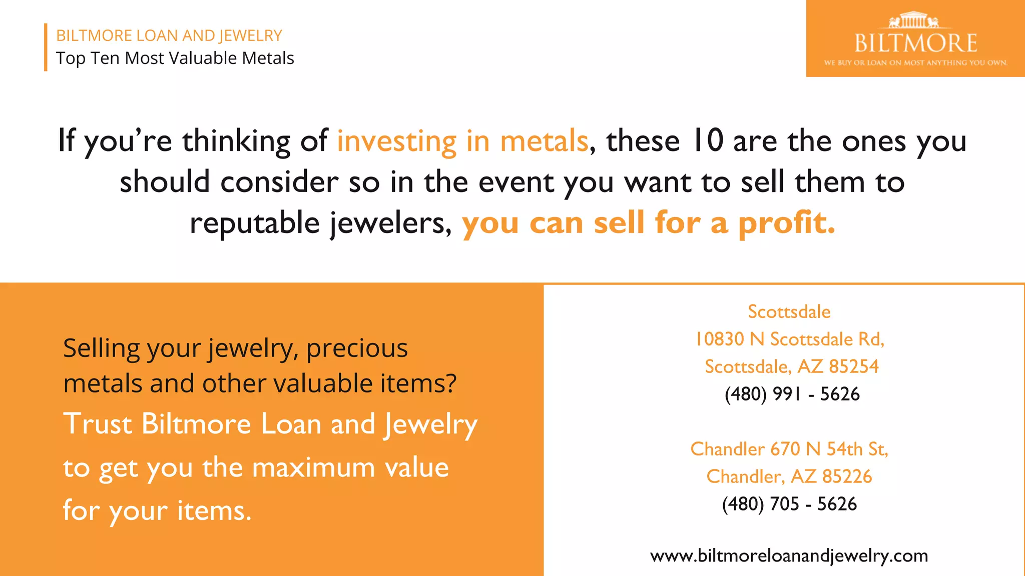 Top Ten Most Valuable Metals | PPTX