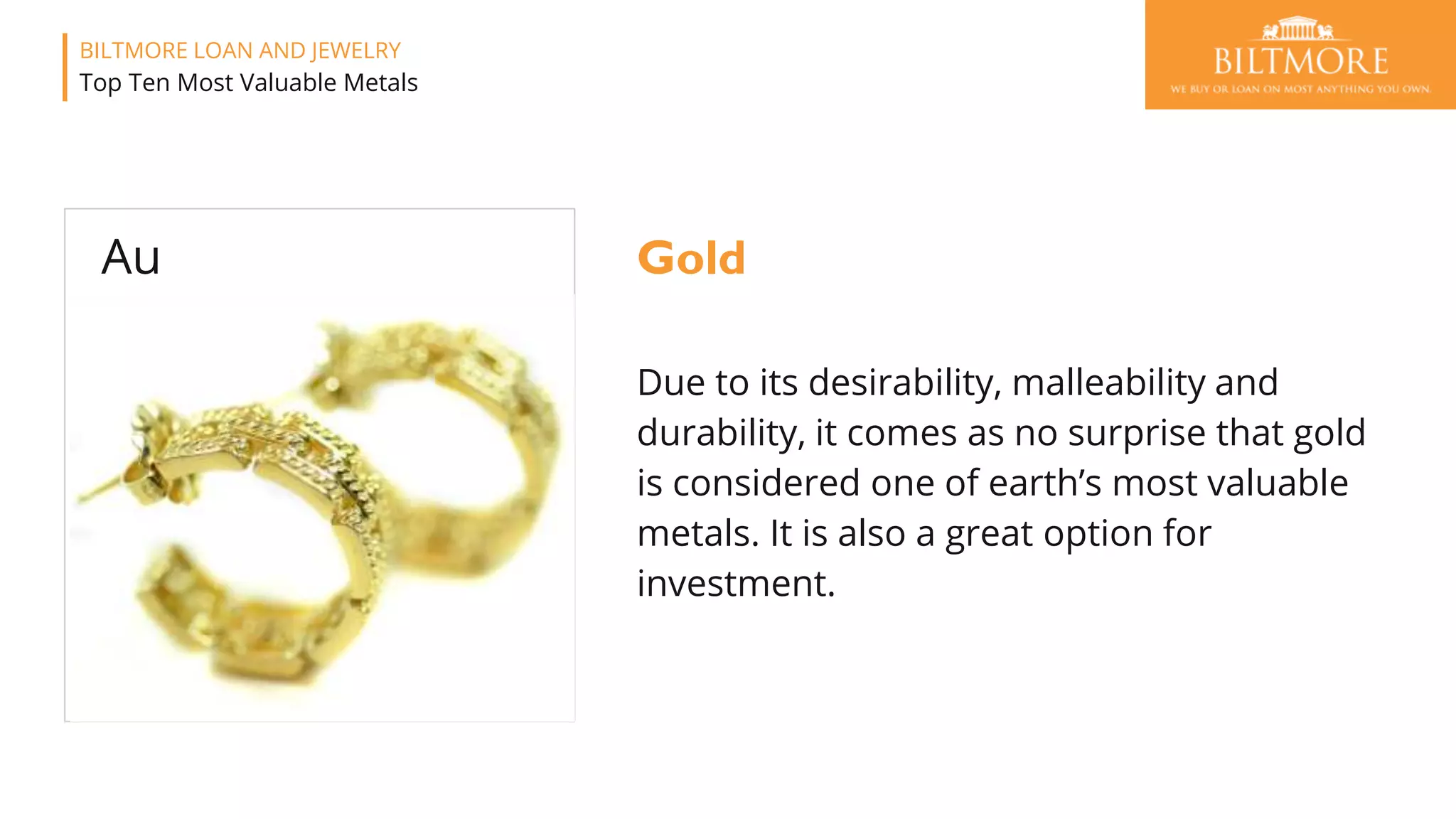 Top Ten Most Valuable Metals | PPTX