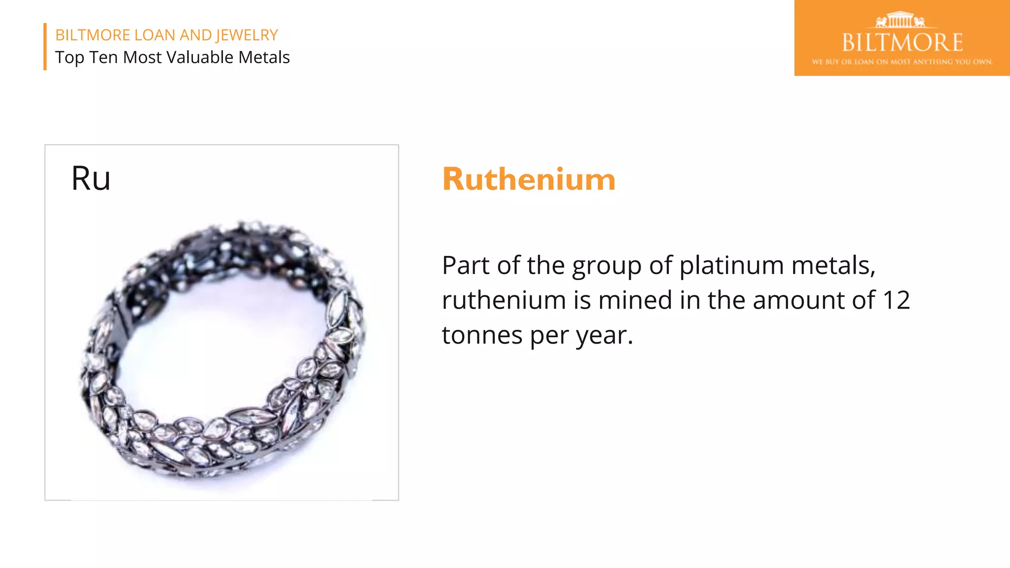 Top Ten Most Valuable Metals | PPTX