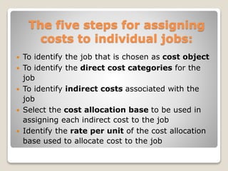 FEATURES OF THE COSTING METHODS IN SERVICE SECTOR | PPTX
