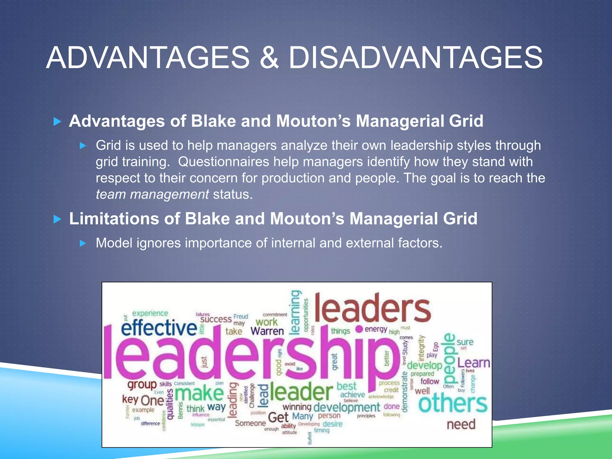 Blake Mouton leadershiptheory | PPTX