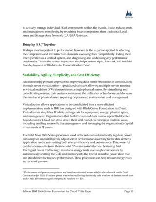 IBM BCFC White Paper - Why Choose IBM BladeCenter Foundation for Cloud | PDF