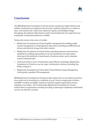 IBM BCFC White Paper - Why Choose IBM BladeCenter Foundation for Cloud ...