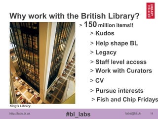 British Library Labs Presentation to City University London | PPT