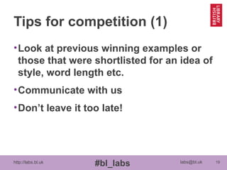 British Library Labs Presentation to City University London | PPT