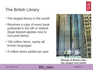 More than just books - British Library Labs Presentation given at MSc ...