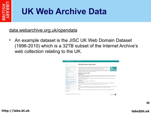 British Library Labs Presentation Given to British Library Staff | PPT