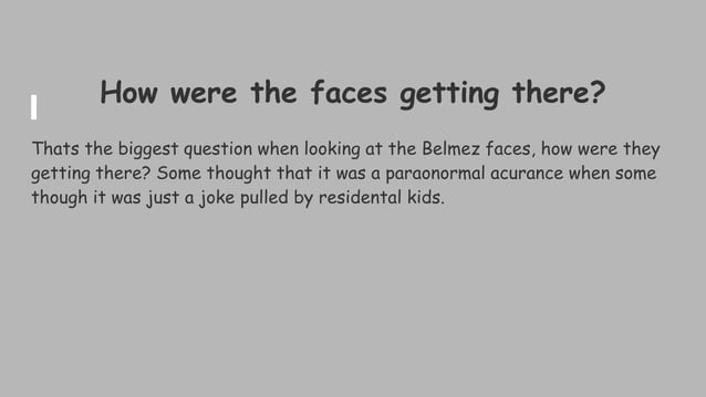 Bélmez faces | PPT