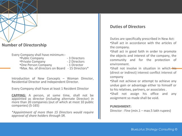 Directors - Companies' Act 2013 | PPT | Business Administration | Business
