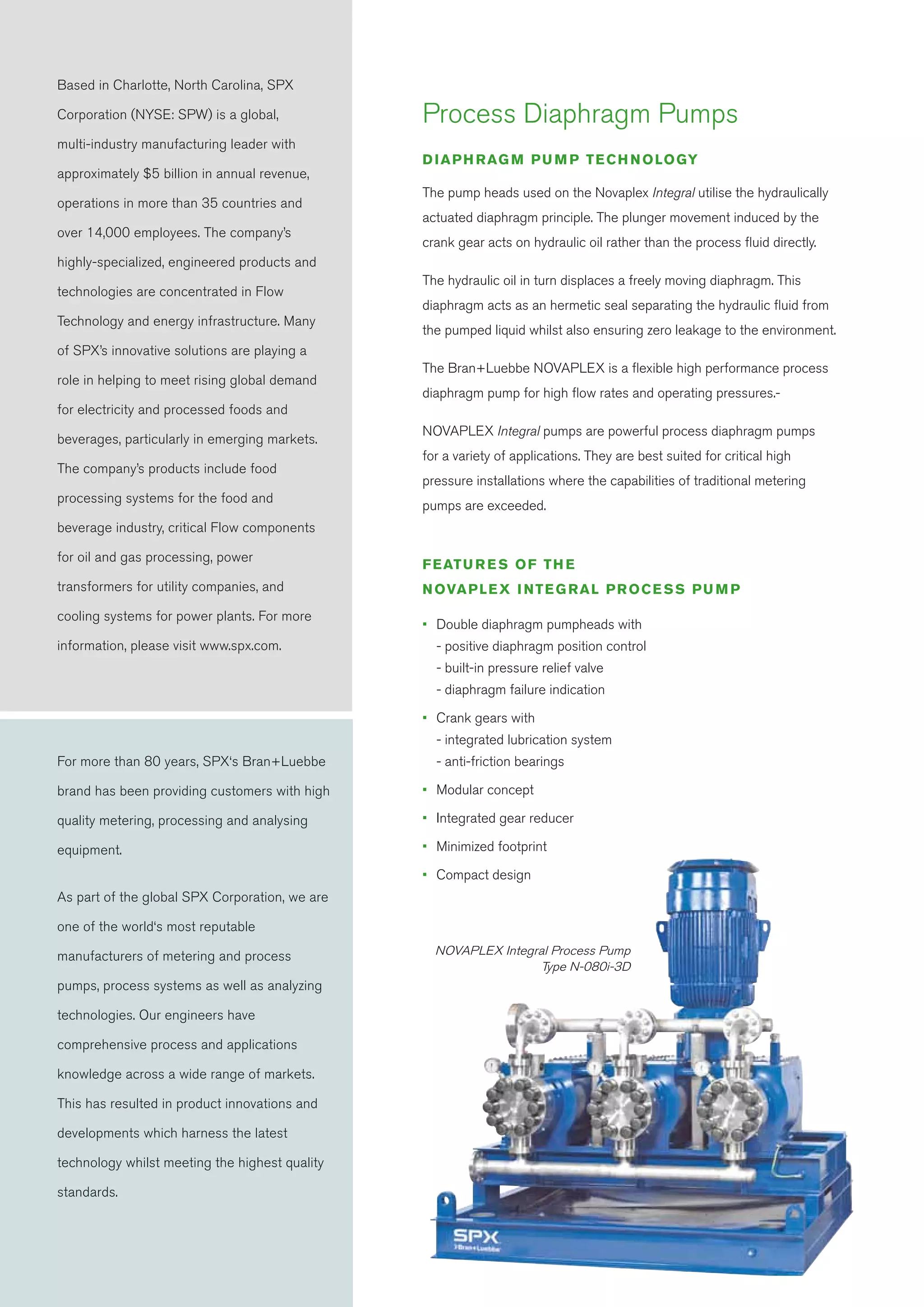 Bl novaplex integral_process_diaphragm_pumps_117_gb | PDF