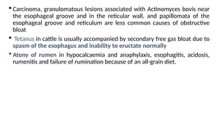 Bloat in ruminants............................ | PPTX