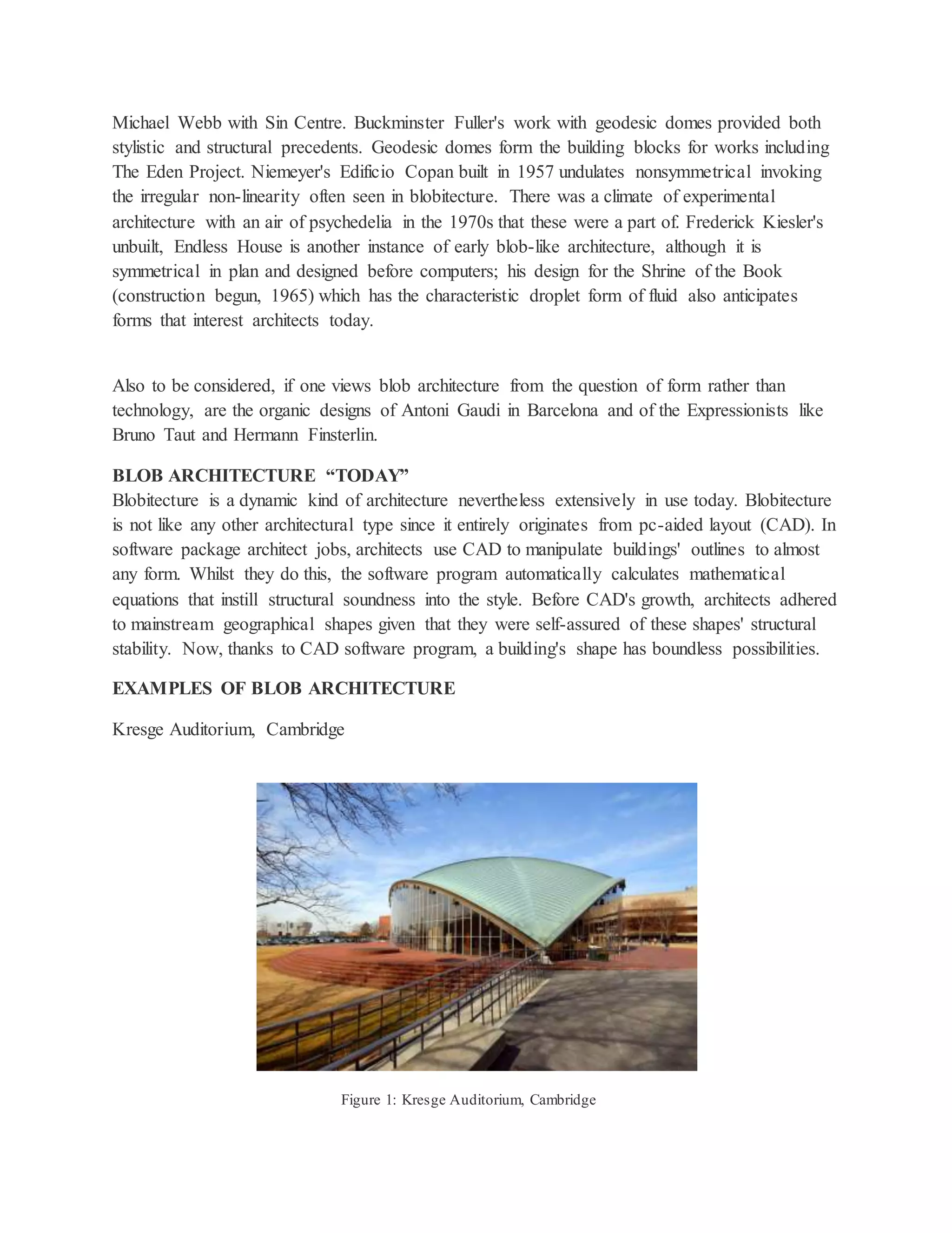 Blob architecture research paper | DOCX