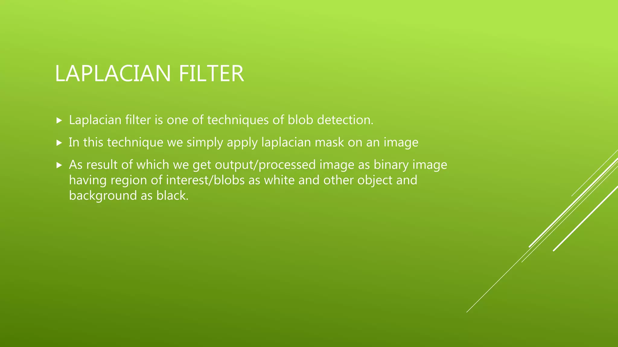 Blob detection | PPTX